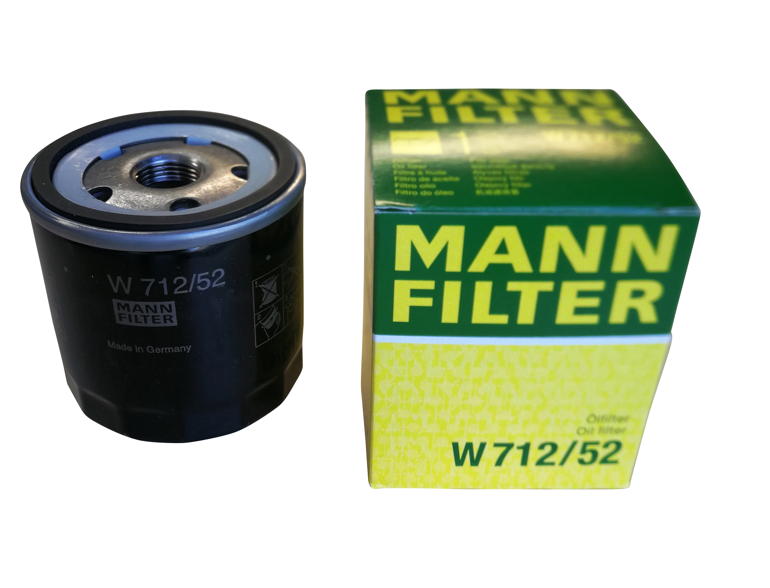 www.autoscriba.de - MANN Ölfilter W712/52 Audi Seat Skoda VW